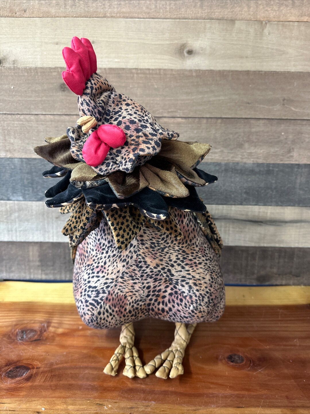 Luella Doss French Toile Stuffed Rooster - Etsy