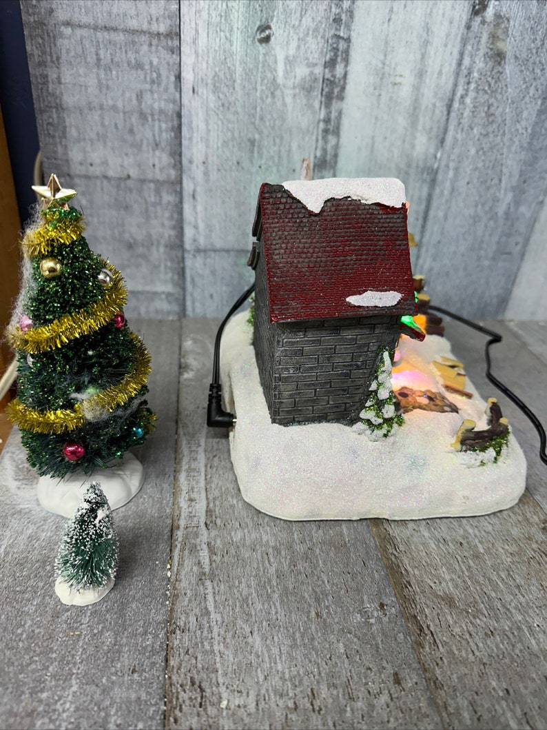 Crosslight Christmas Village Animated Lumberjack-lighted and Plays ...