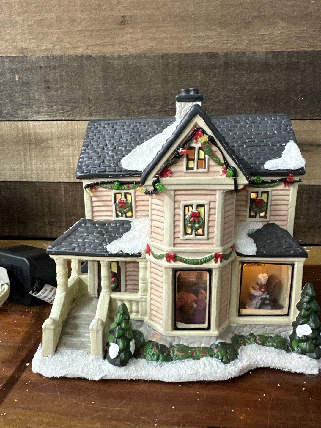 St. Nicholas Square Decorating the Tree Illuminated House in Box - Etsy