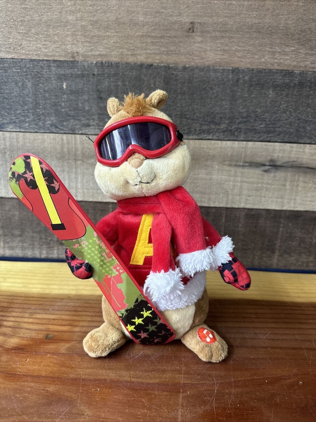 Alvin and the Chipmunks Singing Christmas Song Animated Plush 2012 ...