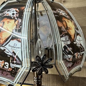 Vintage Dale Earnhardt Sr Tiffany Style 3 Setting Touch Lamp Glass ...