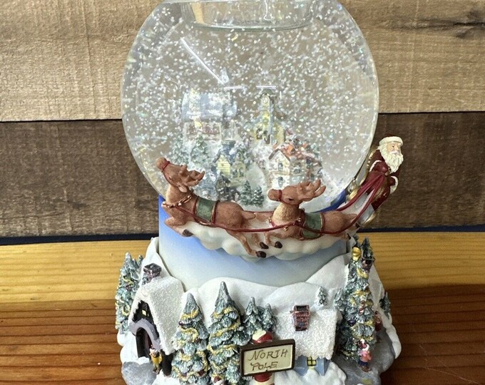 2003 Partylite Olde World Village Musical & Animated Tealight Snow ...