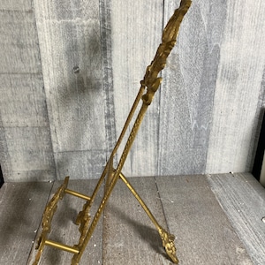 Cast Iron Brass Mid Century French Victorian Display Easel - Etsy
