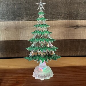 Acrylic Color Changing Christmas Tree 11” - Etsy