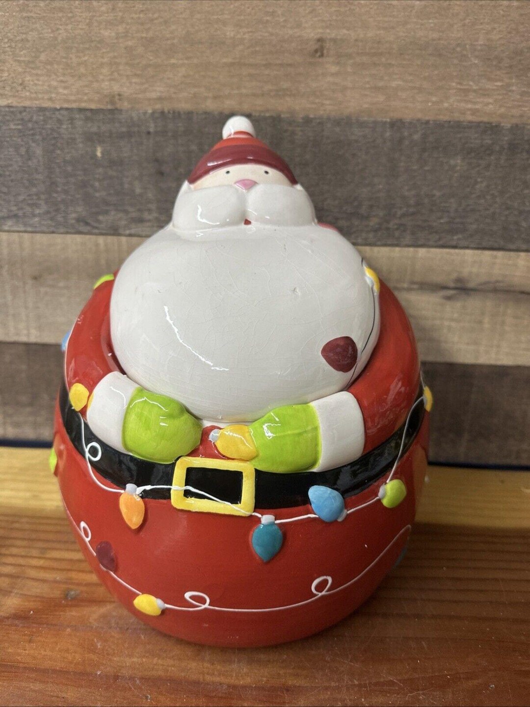 Jolly Santa Cookie Jar by Gibson Elite - Etsy