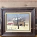 Hargrove Barn Stable Winter Scene Painting - Etsy