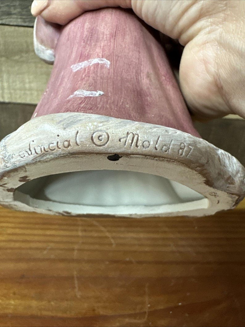 Vintage Provincial Mold Handpainted Old World Santa Claus Ceramic ...