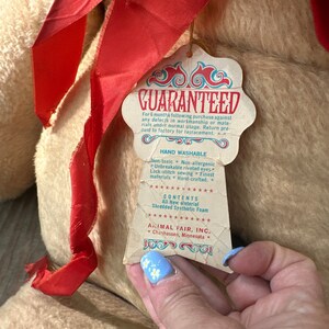 Vintage Animal Fair Huge Henry Stuff Dog With Original Tag 44 - Etsy