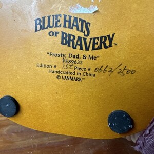 2002 Vanmark Blue Hats of Bravery 1st Edition-frosty, Dad & Me ...