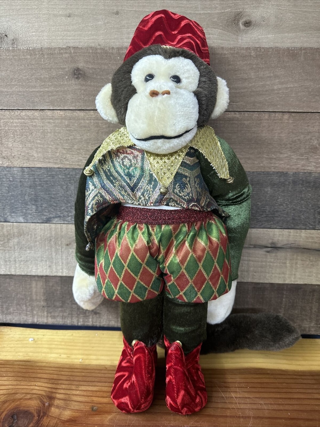 Circus Jester Monkey Standing Plush 21” -flaw - Etsy