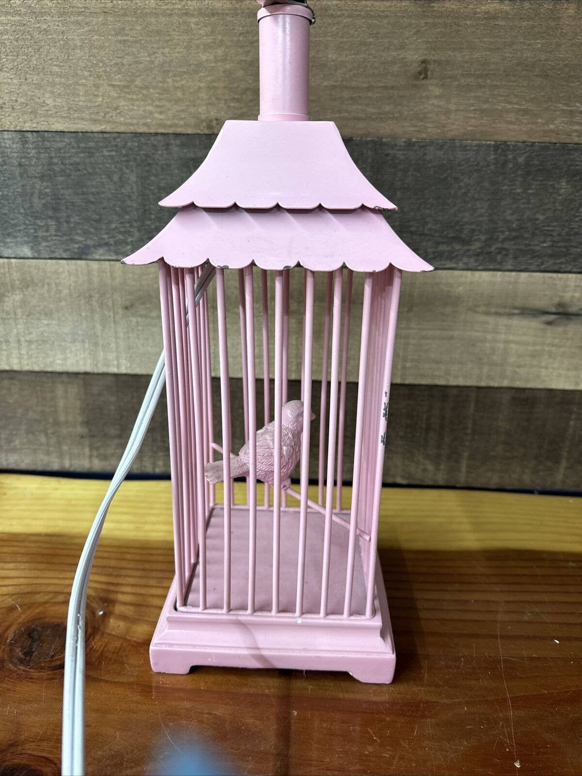 Pink Metal Bird Cage Table Lamp 21 - Etsy