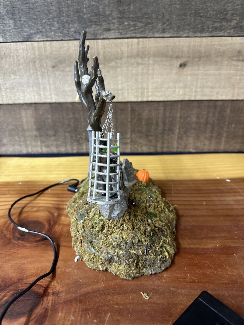 Spooky Town Lemax Caged Monster Battery Operated 2004 Retired - Etsy