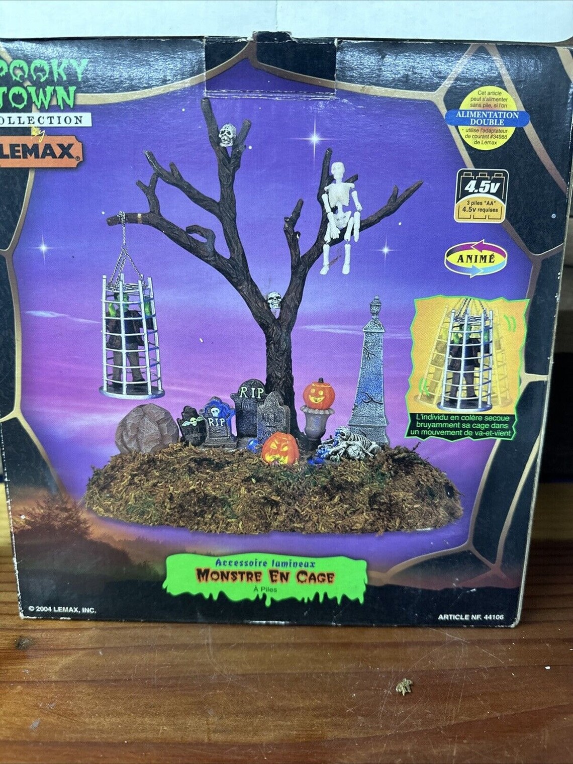 Spooky Town Lemax Caged Monster Battery Operated 2004 Retired - Etsy