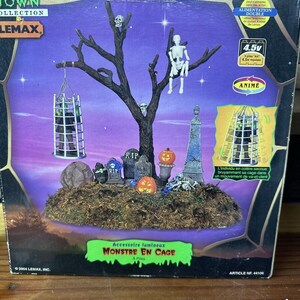 Spooky Town Lemax Caged Monster Battery Operated 2004 Retired - Etsy