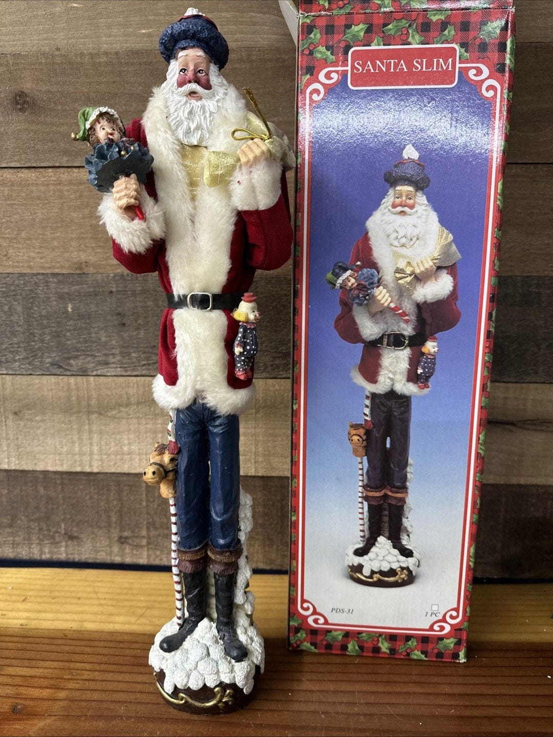 Vintage Santa Slim Clowns 18” Tall in Box - Etsy