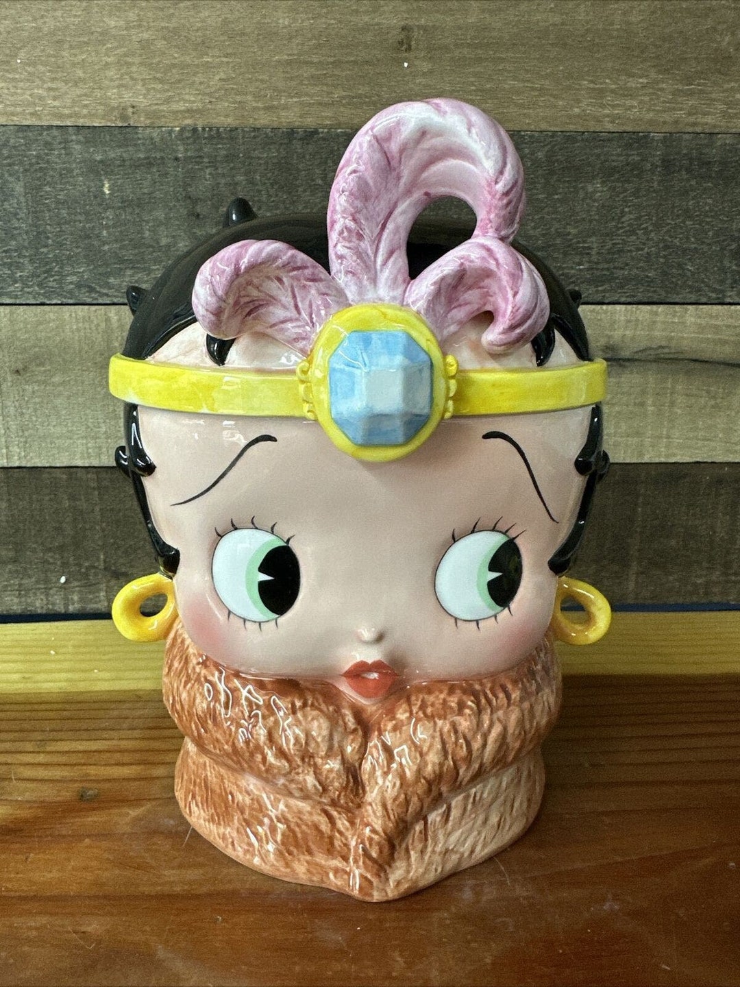 Betty Boop Flapper Girl Cookie Jar Sunday Funnies by Enesco in Box - Etsy