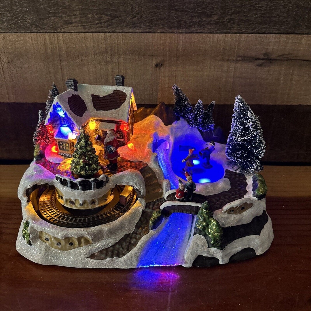 Avon Winter Wonderland Animated Centerpiece Fiber Optics, Lights and ...