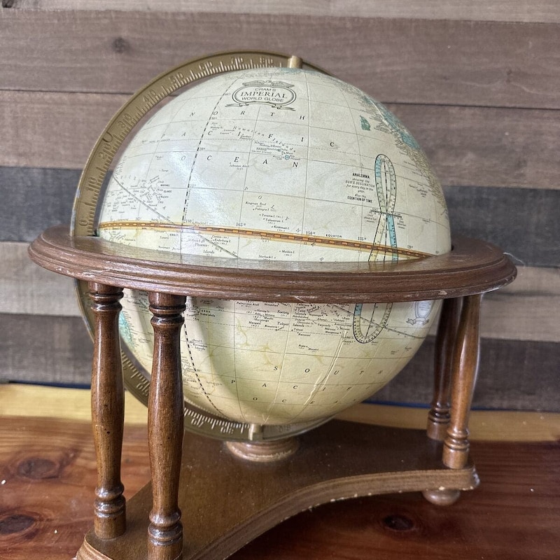 World Globe on Stand - Etsy