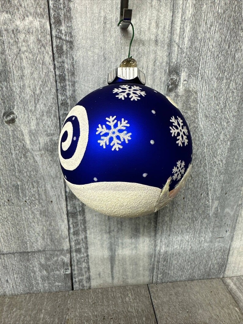 Christopher Radko Sparkle Santa Glass Ball Christmas Ornament 5” - Etsy