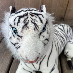 Kellytoy Siberian Tiger Plush White Stuffed Animal Toy 27” Long - Etsy