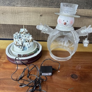 Thomas Kinkade White Christmas Snowman Train by Bradford Exchange. - Etsy