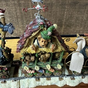 Boyds Bears Danbury Mint Santa Bear Special 6-car Christmas Train Set ...