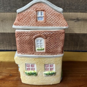 Vintage Ceramic Bakery Cookie Jar With Building Details on All Sides - Etsy