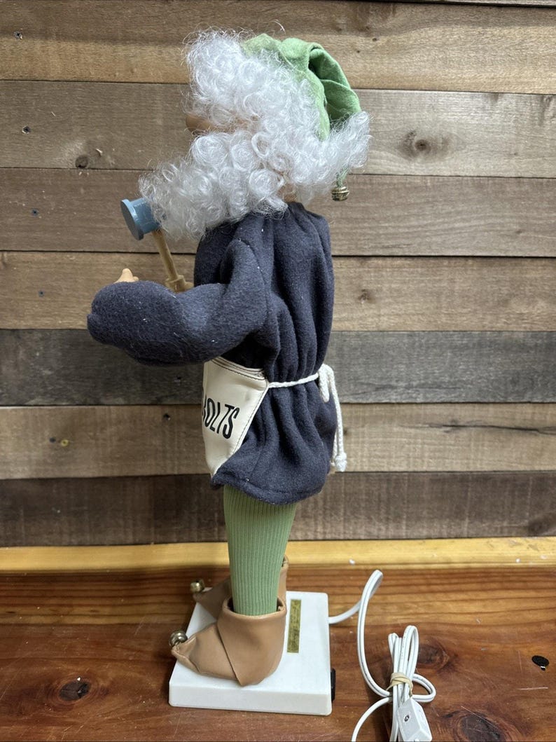 Vintage Telco Motion-ette Christmas Animated Elf Figure Santa's ...