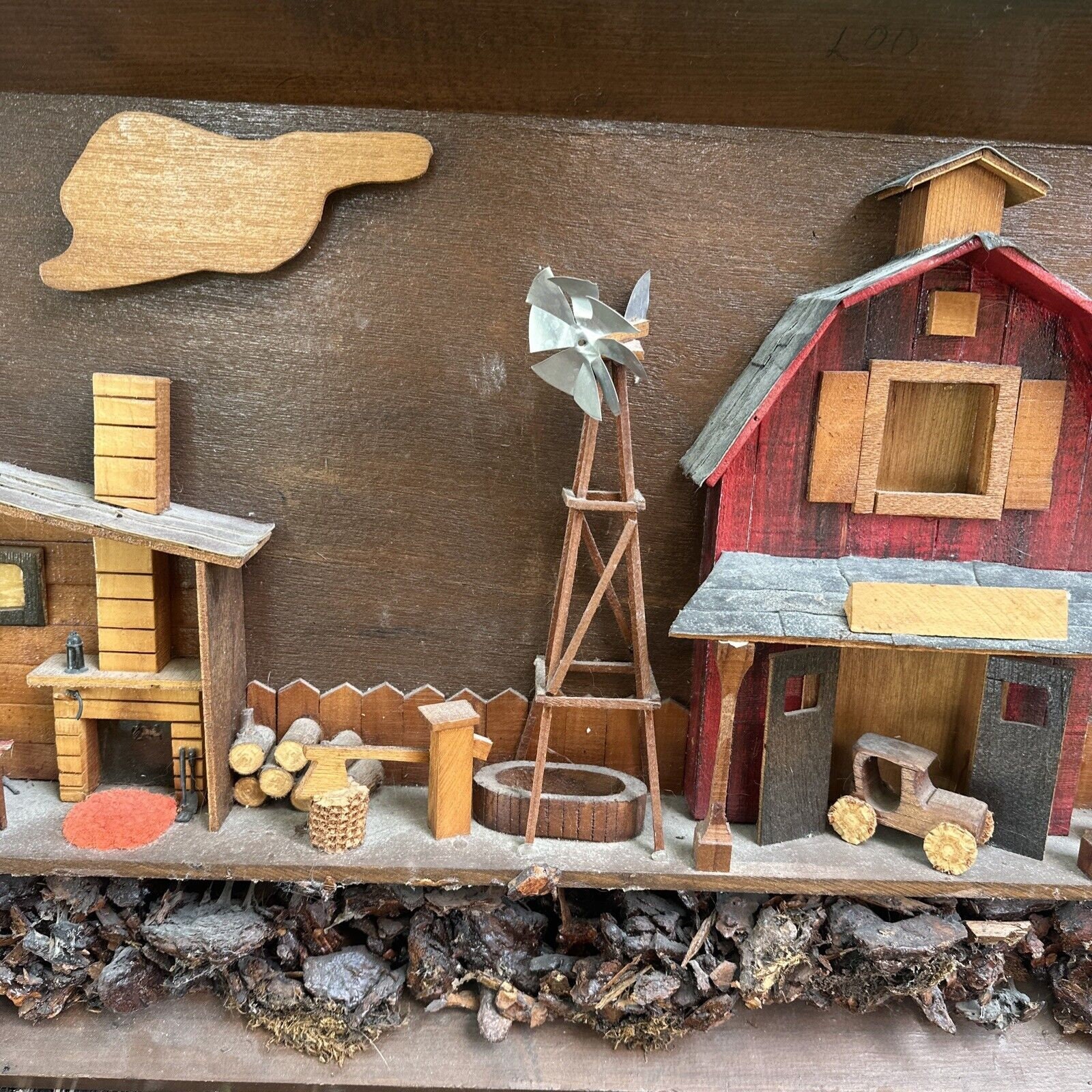 Huge Heavy Farm 3d Wooden Shadowbox Diorama 41x20 - Etsy