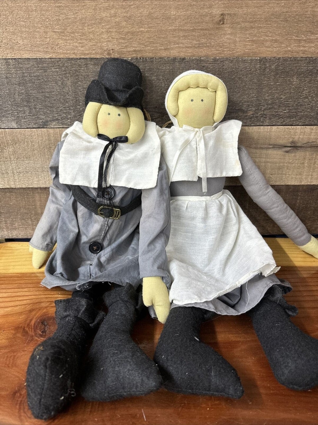 Pilgrim Amish Couple Ragdolls 21” - Etsy