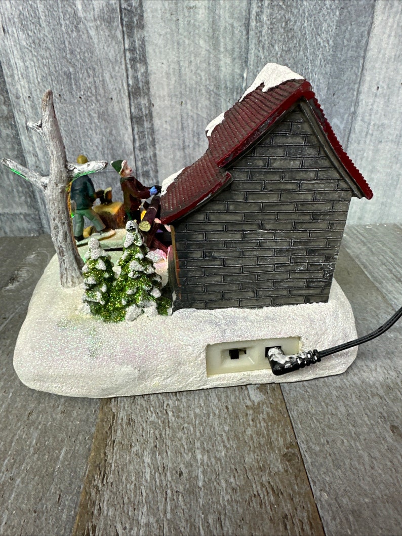 Crosslight Christmas Village Animated Lumberjack-lighted and Plays ...