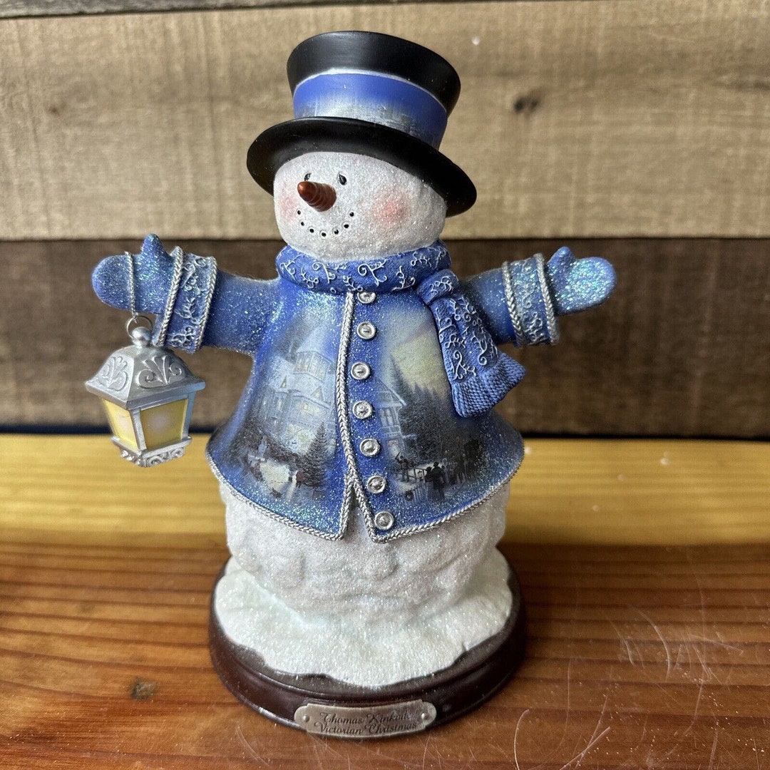 Thomas Kinkade Victorianchristmas Snowman Winter Wonderland Heirloom ...