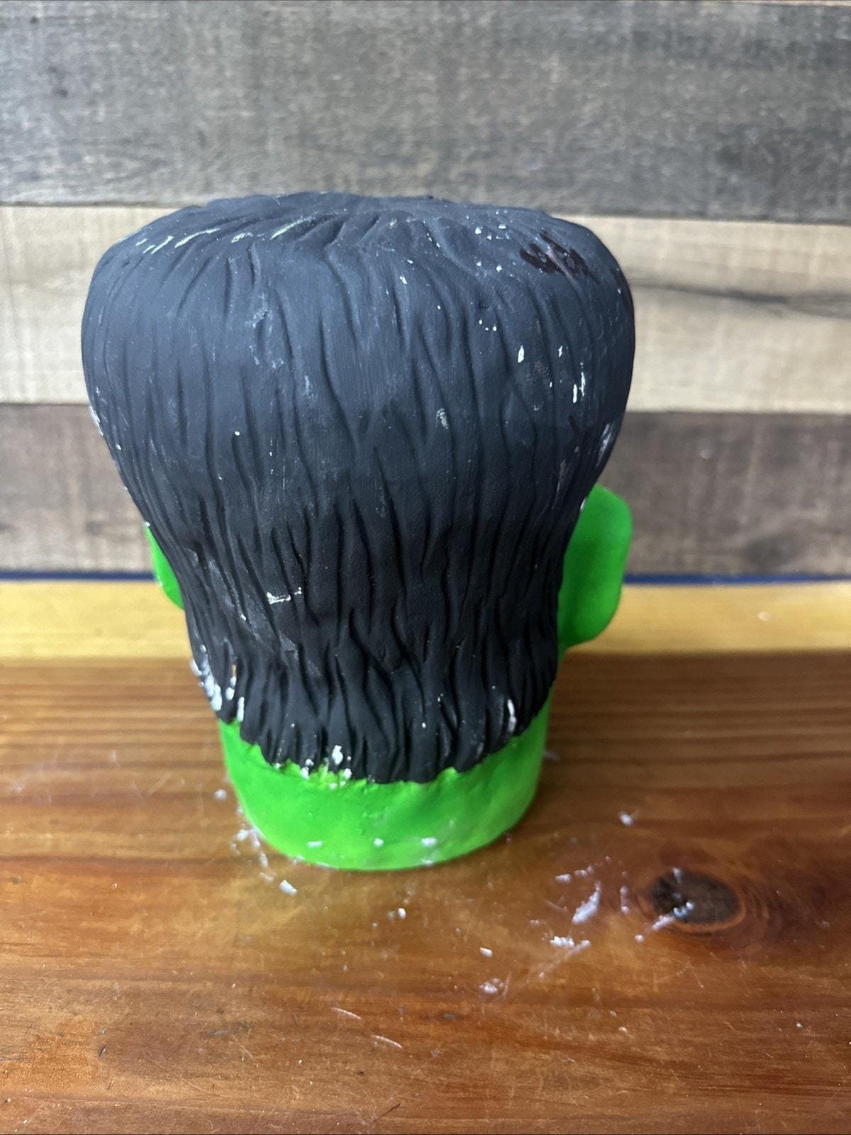 Vintage Solid Chalkware Plaster Frankenstein Monster Head 1972 -paint ...