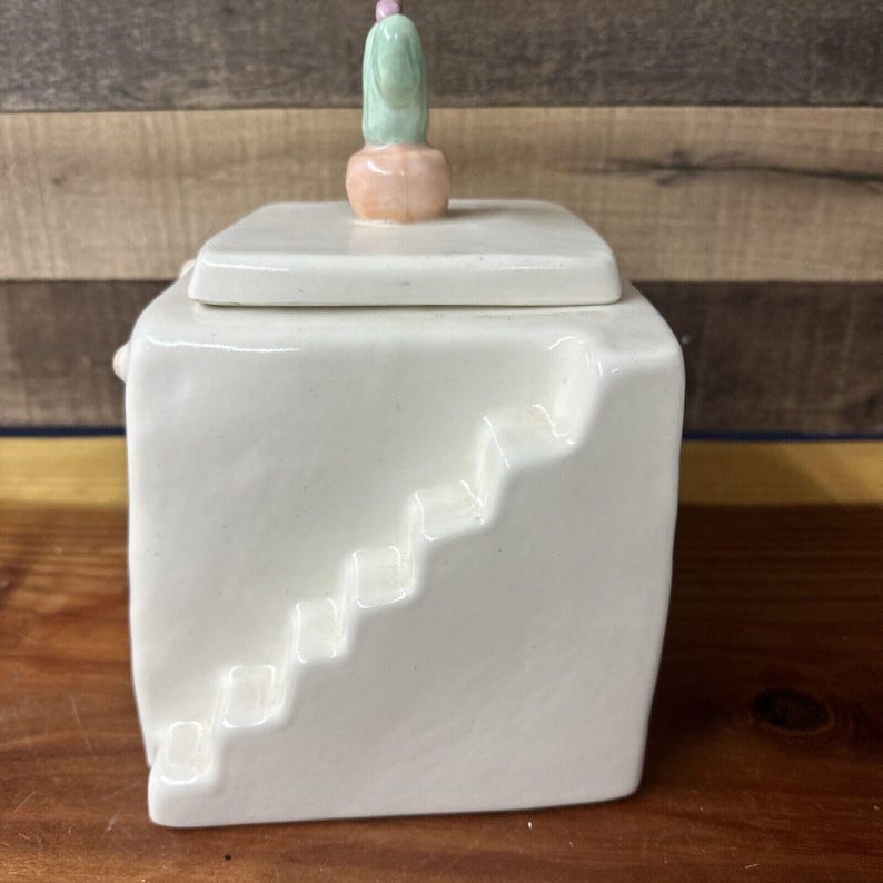 Treasure Craft Pueblo Mesa Southwestern Adobe Aztec Cactus Cookie Jar ...