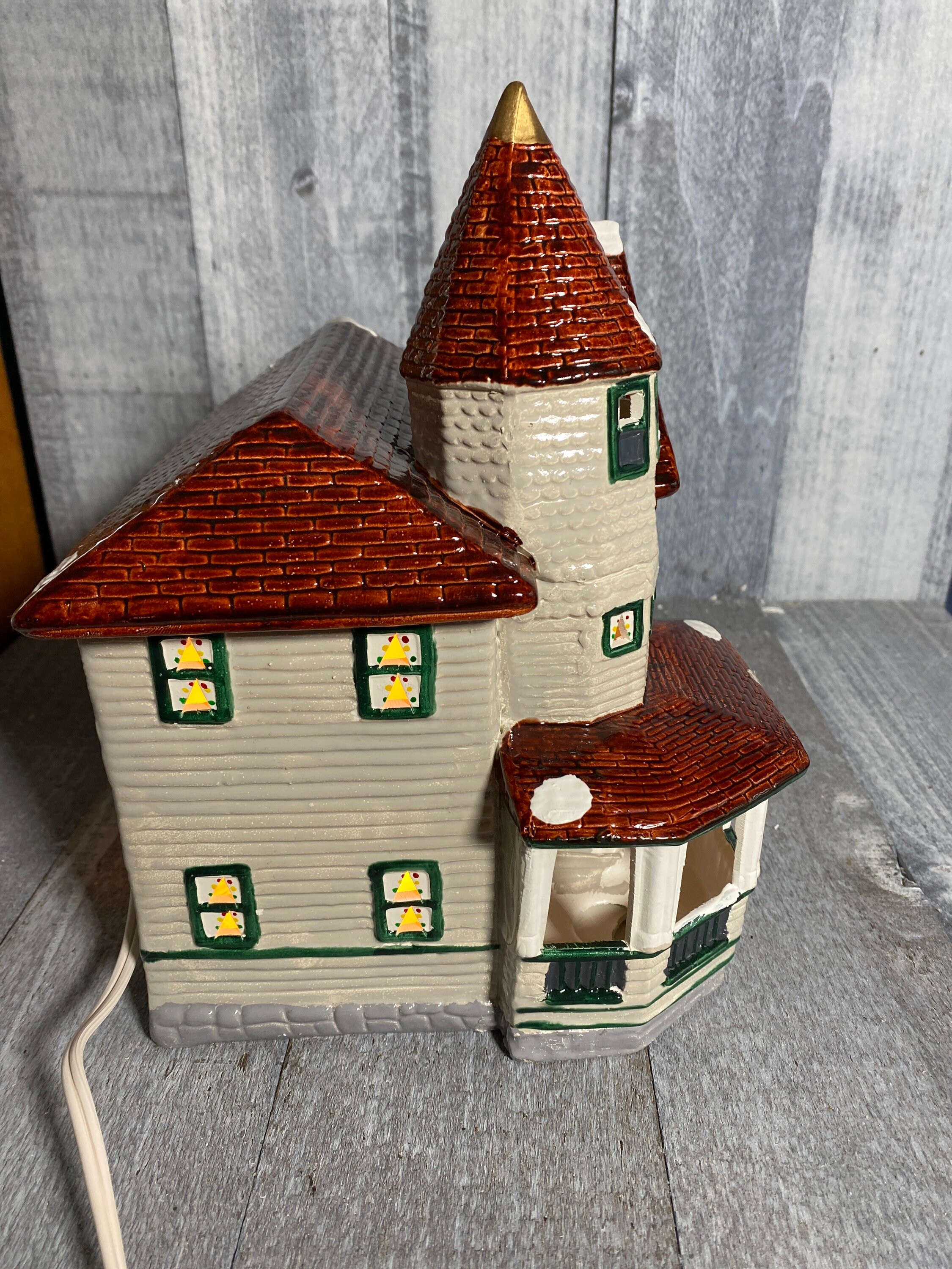 Yuletide Snow Hamlet Golden Dome | Etsy