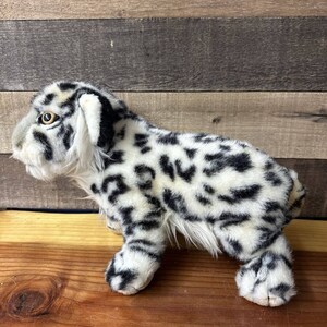 Vintage Snow Leopard Applause Plush Realistic Wildcat WWF Stuffed ...