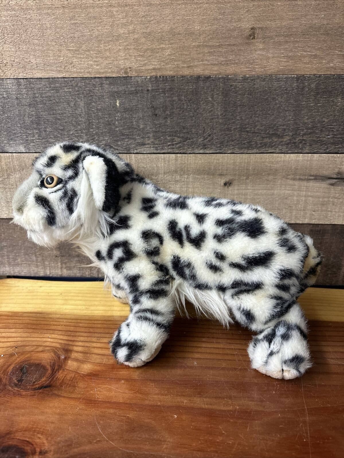 Vintage Snow Leopard Applause Plush Realistic Wildcat WWF Stuffed ...