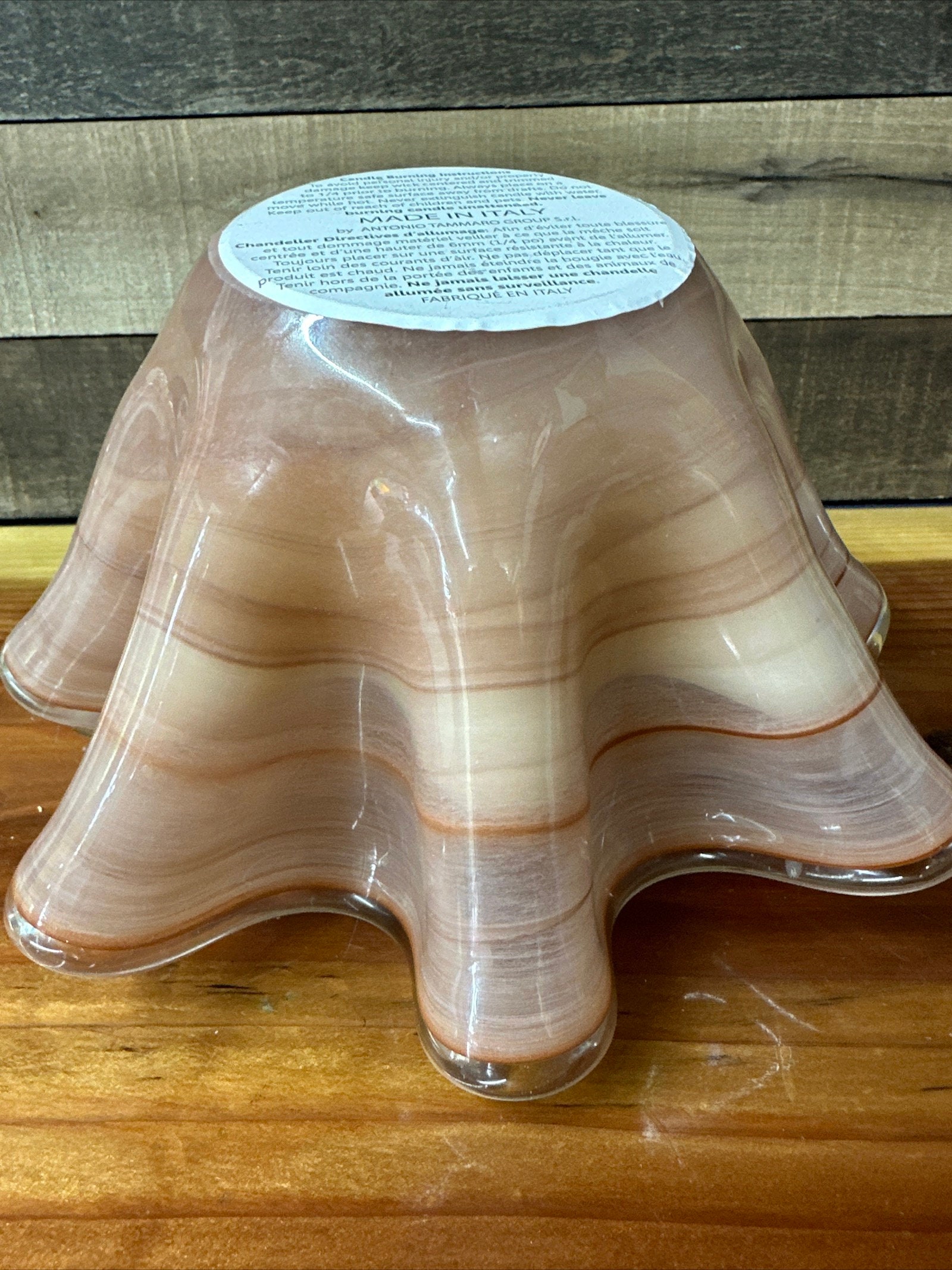 Tammaro Home Murano Art Glass Candle Bowl Dish - Etsy