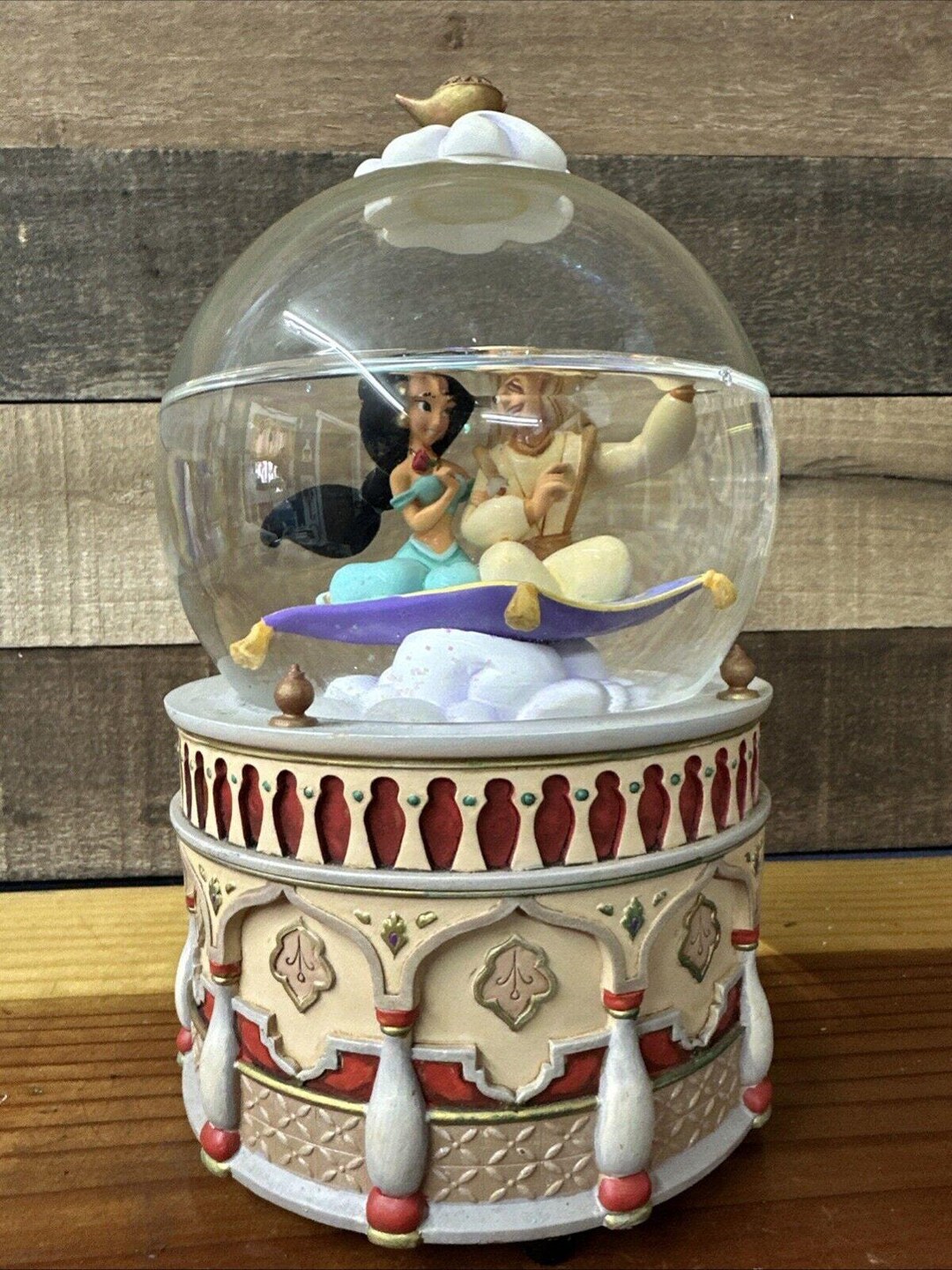 Aladdin & Jasmine Musical Jumbo Snow Globe A Whole New World 1992 ...