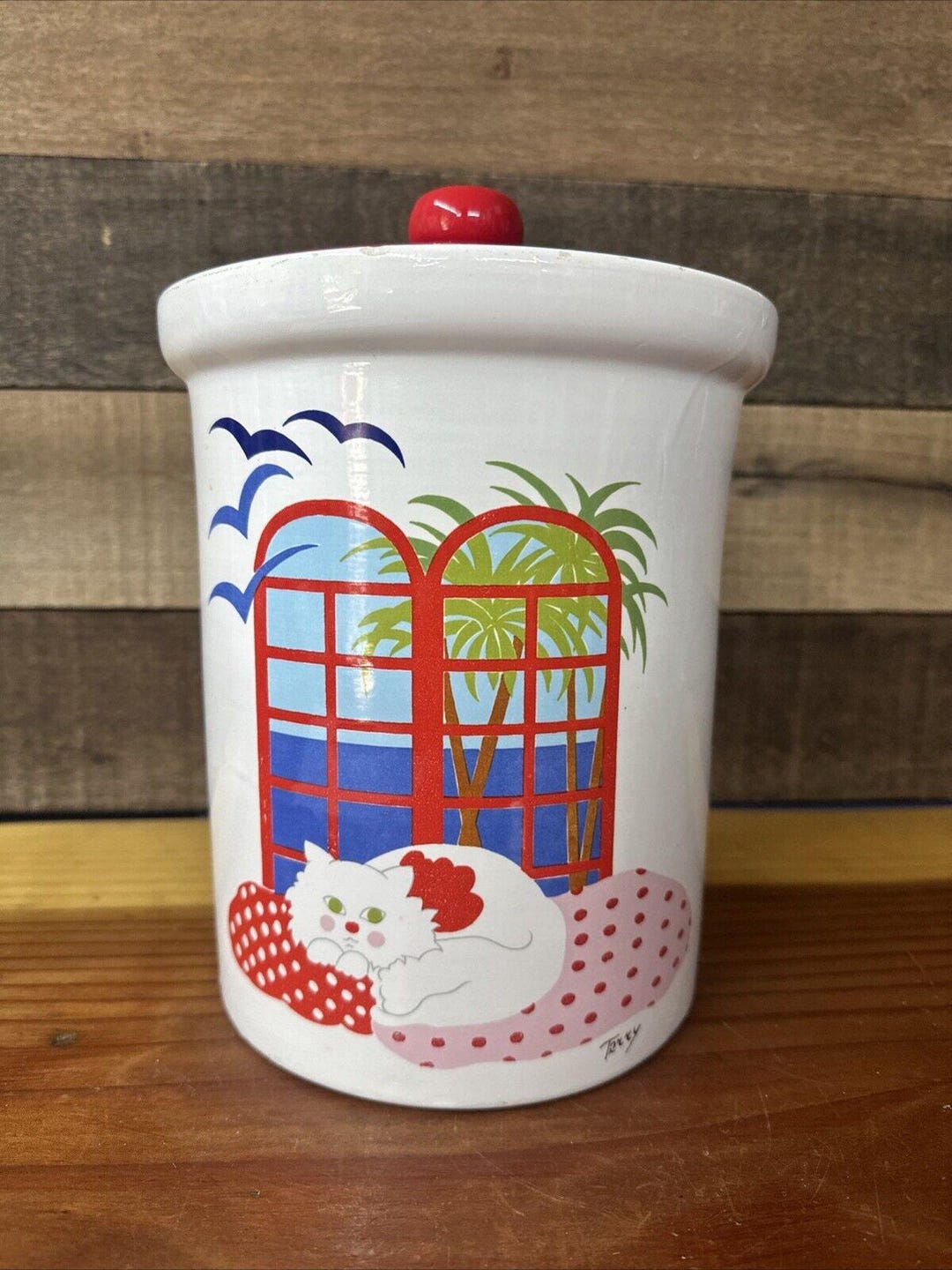 ROSENTHAL Netter Pottery Artist Signed Kitty Cat Cookie Jar Italy - Etsy