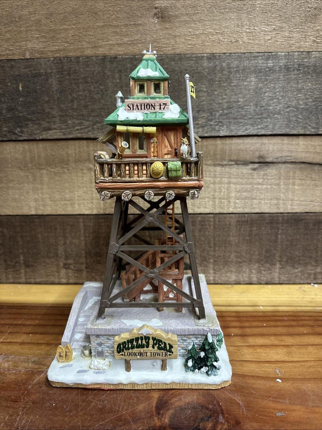 Lemax - Grizzly Peak Lookout Tower - in Box - RETIRED in Box - Etsy
