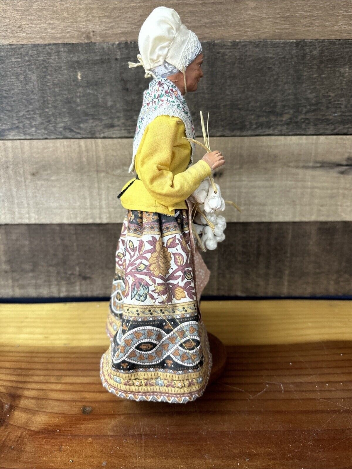 French Country Clay Garlic Lady 12” Signed - Etsy