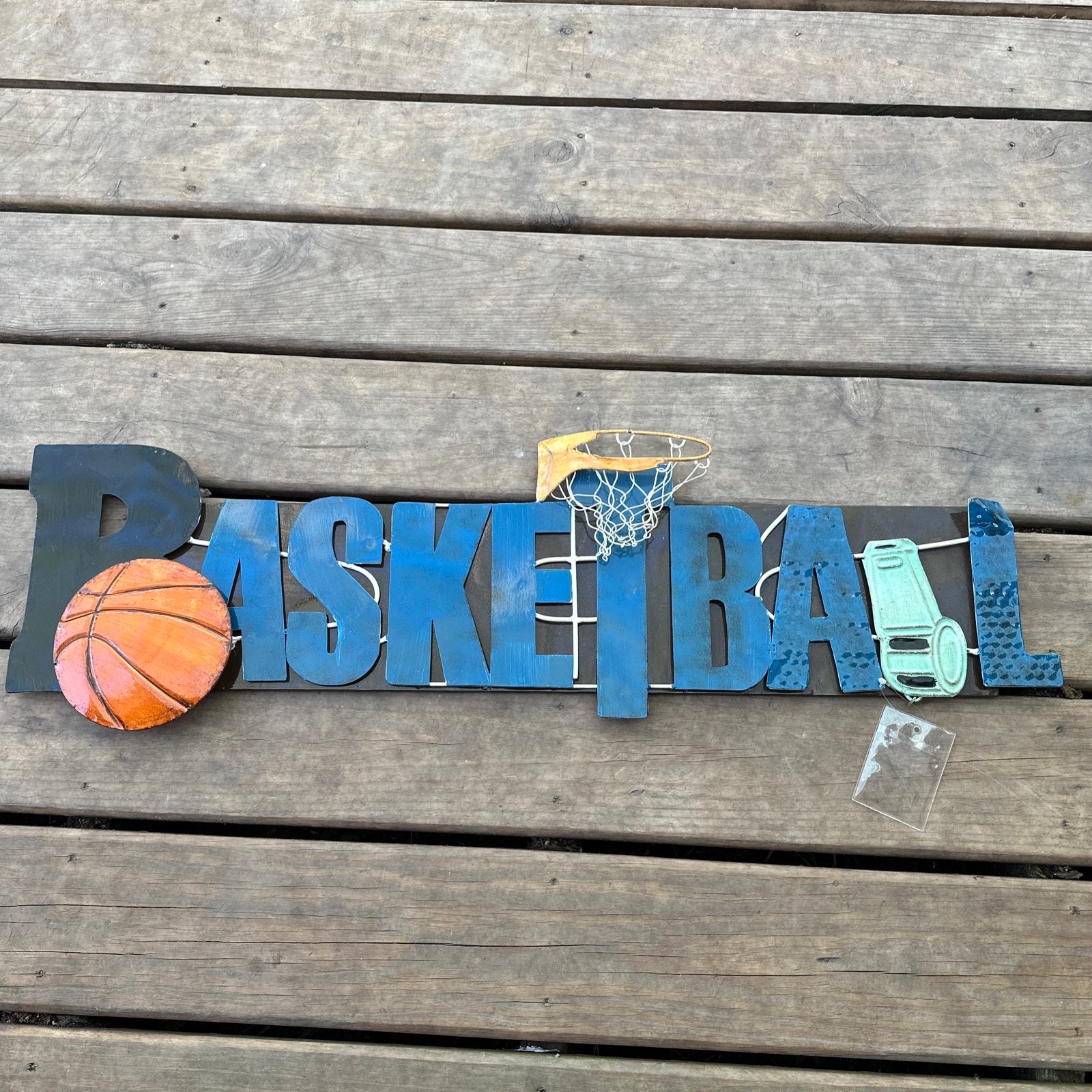 Metal Basketball Wall Decor 36x11 - Etsy