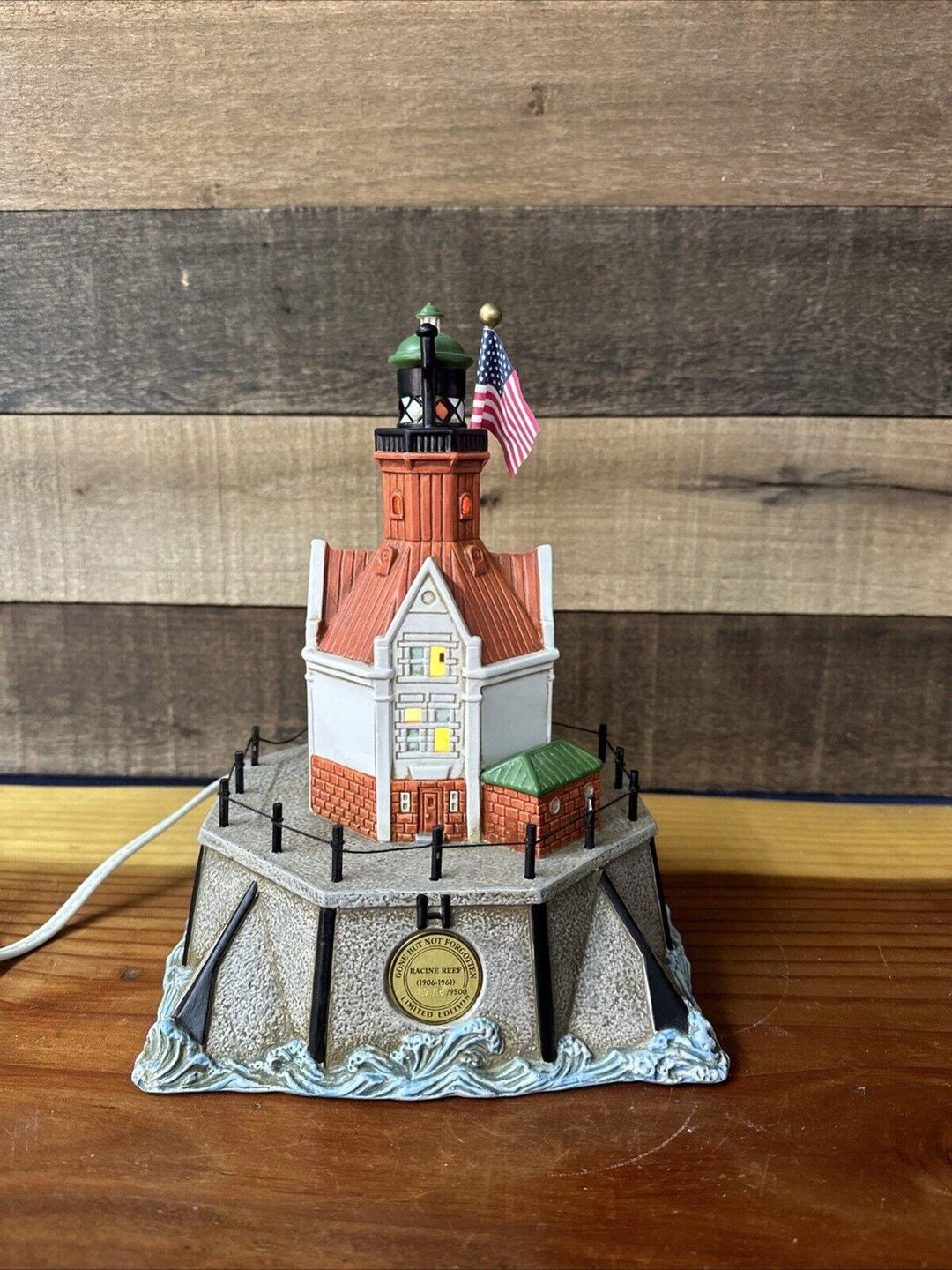 Limited Edition Lefton Racine Reef Wisconsin Lighthouse Lights Up - Etsy
