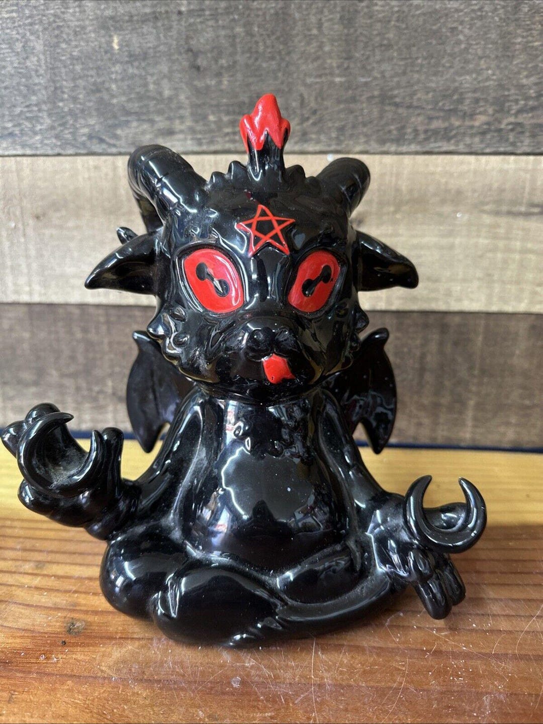 Killstar Kreeptures Dark Lord Baphomet Ceramic Bank - Etsy