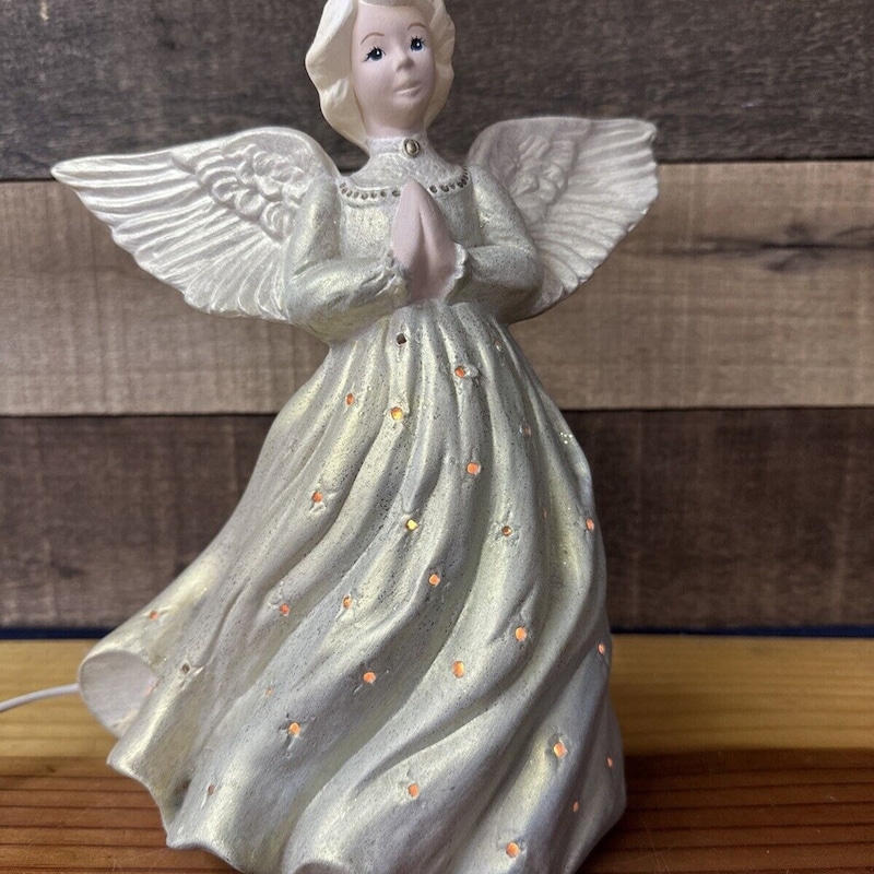 White Ceramic Angels - Etsy