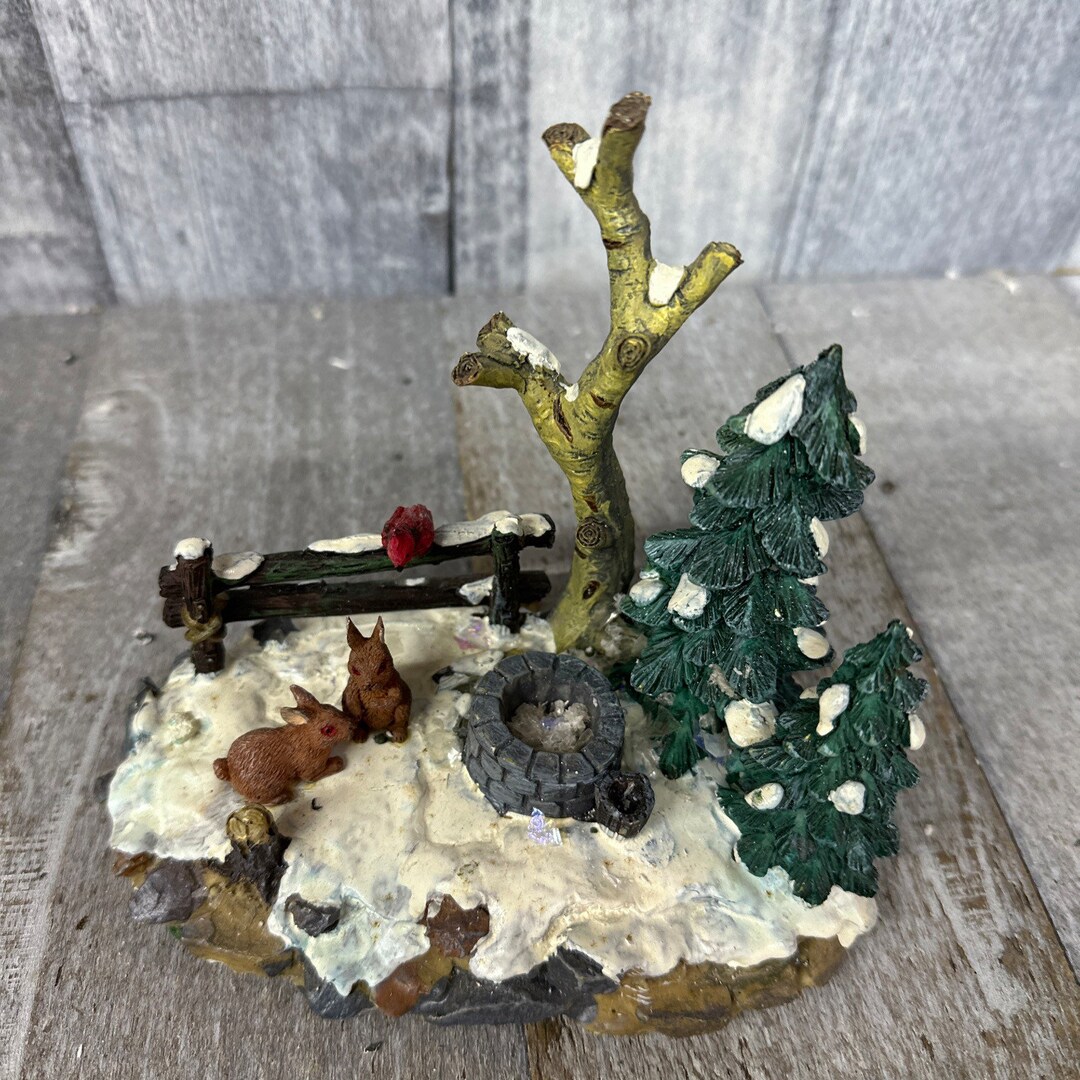 Lemax Landscape Curious Bunnies - Etsy