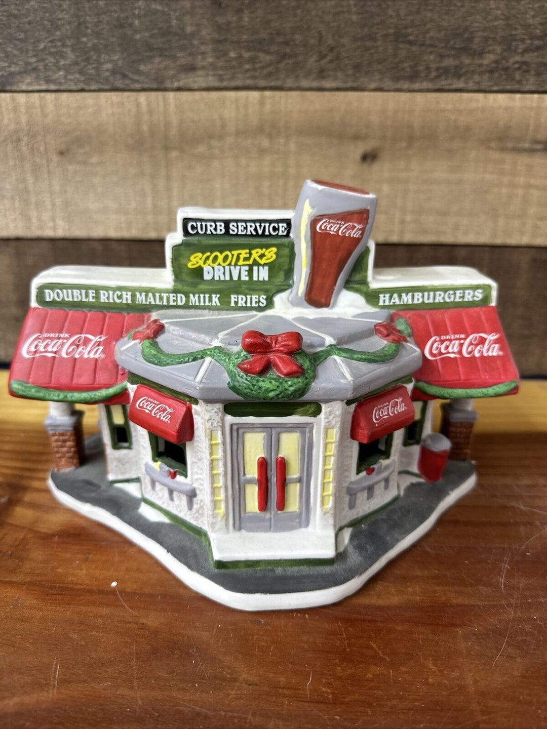 1996 Coca-cola Town Square Collection Scooter's Drive in Diner - Etsy