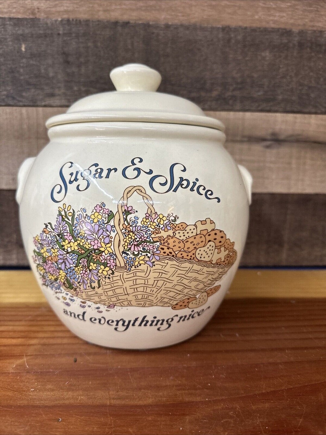 Treasure Craft Sugar & Spice and Everything Nice Cookie Jar Canister ...