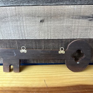 Vintage Wooden Key Shaped Key Holder With 5 Pegs - Etsy